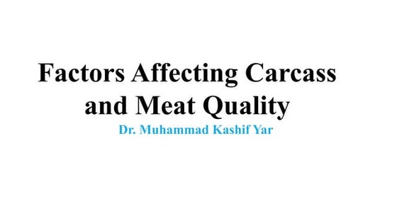 Meat color changes and the science behind | PPT