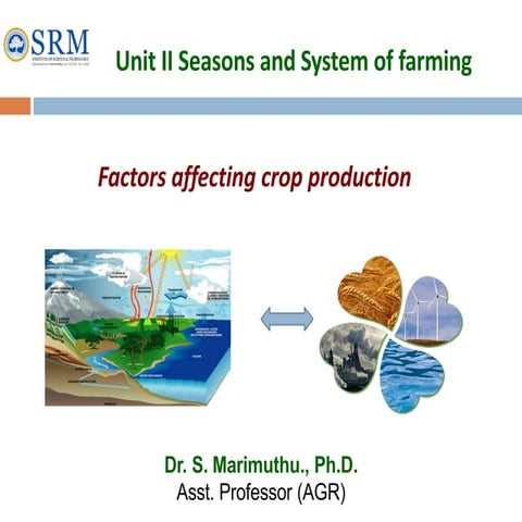 Agronomic Crops Classification - Agriculture | PPT