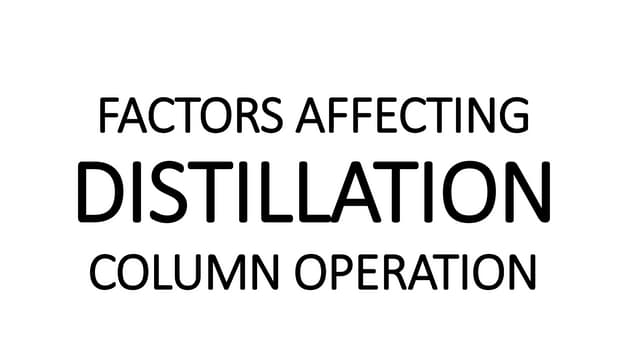 Distillation Column Design | PPTX