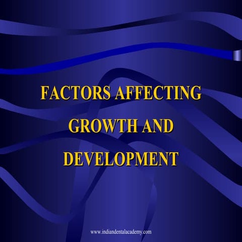 Factors affecting growth and development | PPT
