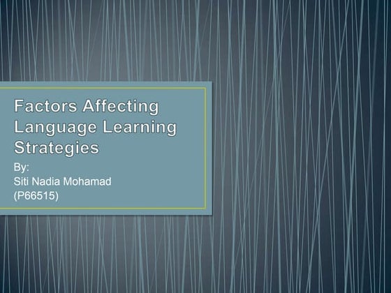 Five Factors Affecting LLS | PPT