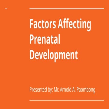 Factors Affecting Prenatal Development.pptx