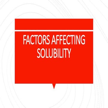 Factors Affecting Solubility: A Lesson in Science for Grade 6, Quarter ...