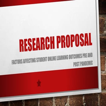 Factors Affecting Student Online Learning outcomes Pre and Post ...