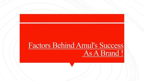Amul company presentation, slideshare | PPT