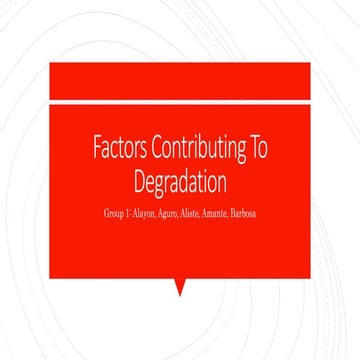 Factors Contributing To Degradation.pptx