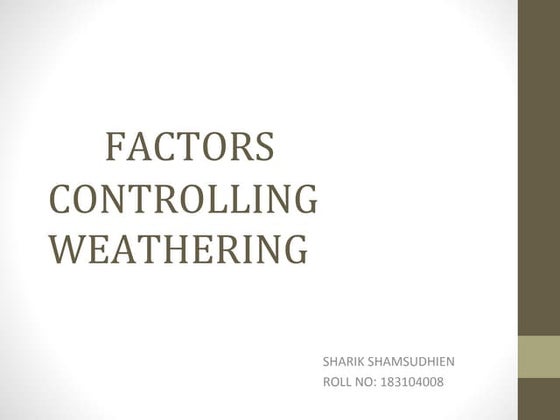Weathering | PPT