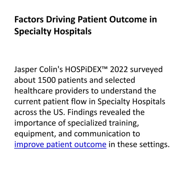 Factors Driving Patient Outcome in Specialty Hospitals.pdf