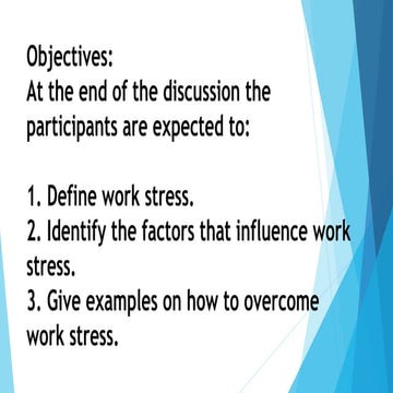 Factors Influencing Work Stress | PPTX