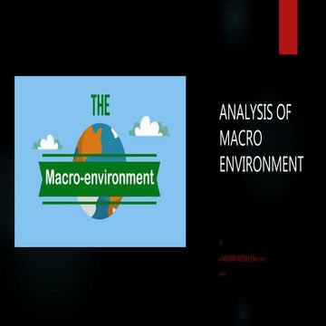 Factors of macro environment | PPTX