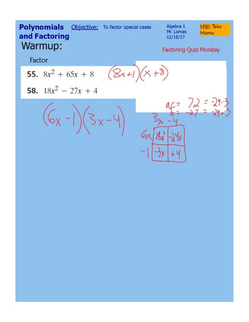 Solving using quadratic formula and discriminant | PDF