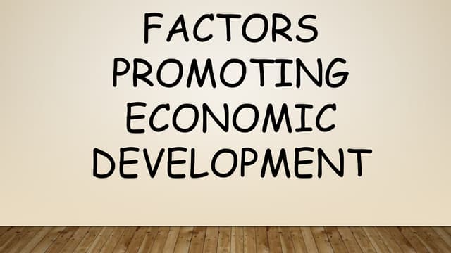 Economic growth & factors affecting economic growth | PPTX