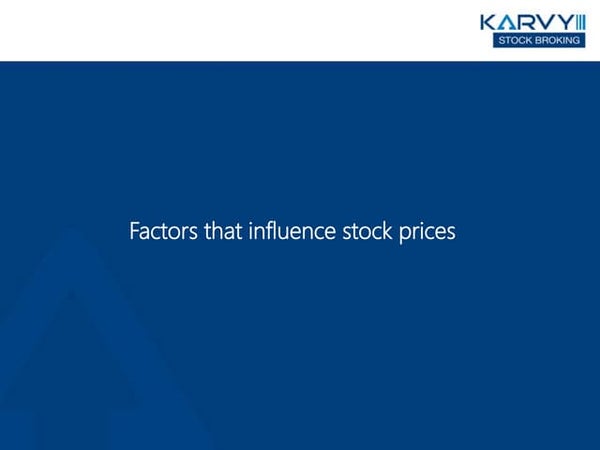 Factors affecting share price Factors affecting share price