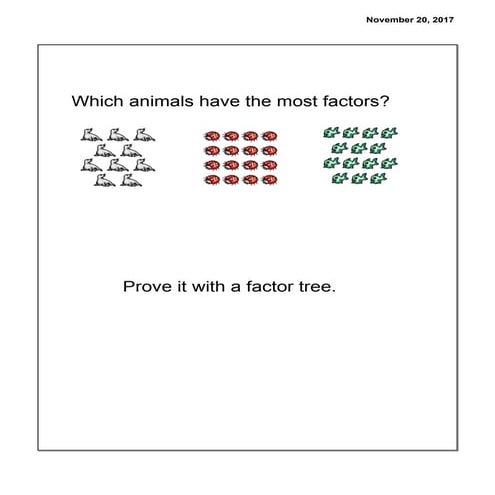 Factor tree | PDF