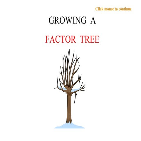 Factor trees | PPT
