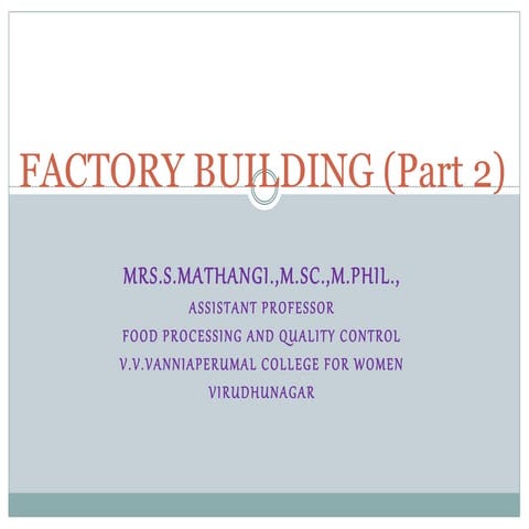 Factory building part 2 | PPT