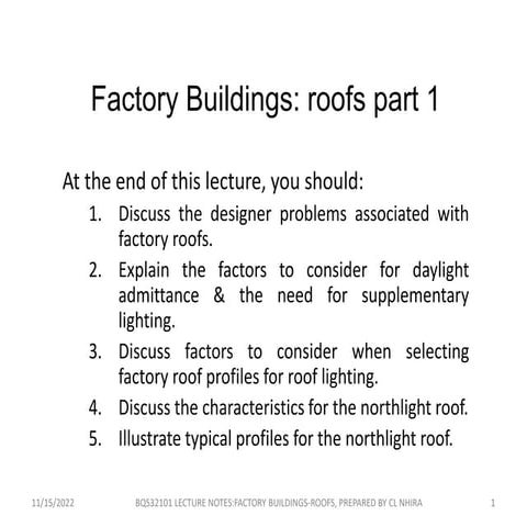 FACTORY BUILDINGS- ROOFS PART 1.pptx