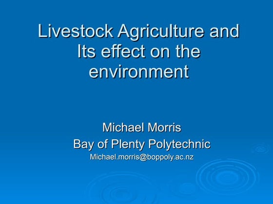 Factory Farming And The Impact On The Environment | PPT