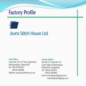 Factory profile | PDF
