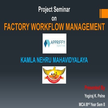 Factory Workflow Management PPT.pptx | Free Download