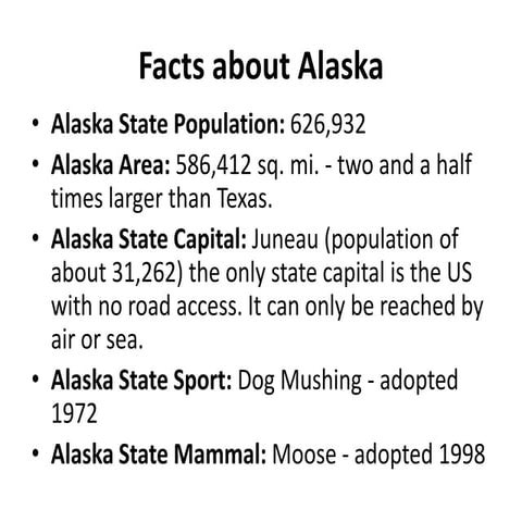 Facts about alaska | PPT