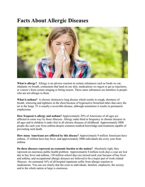 Asthma & Immunological Conditions | PPT