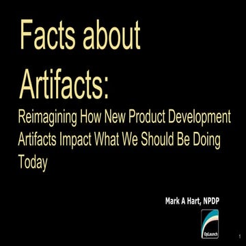 Facts about Artifacts: Reimagining How New Product Development ...
