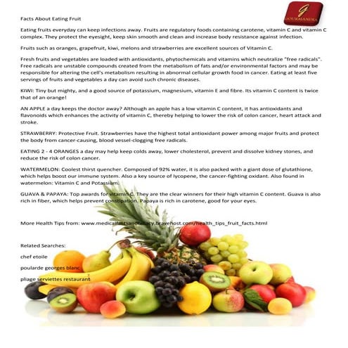 Facts about eating fruit | PDF
