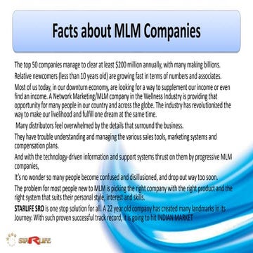 Facts about mlm companies | PPTX