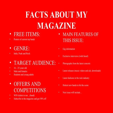Facts About My Magazine | PPT