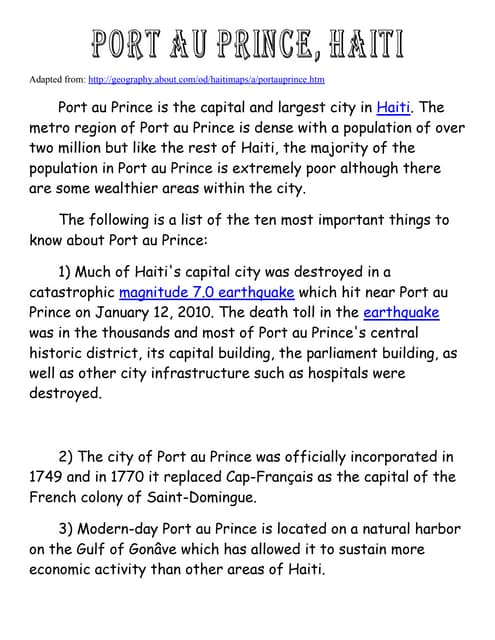 Dominican rep-haiti-4-port-au-prince-preview | PPT