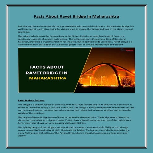 Facts About Ravet Bridge In Maharashtra | PDF
