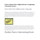 Facts About the Afghanistan Language _ Best Reviews.pdf