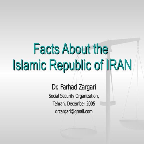 Facts about the islamic republic of iran | PPT