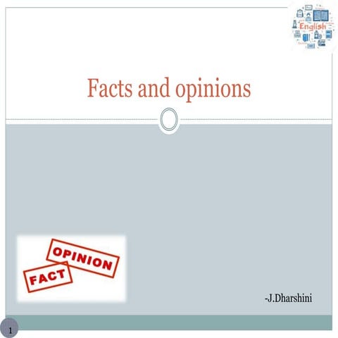 Facts and opinions | PPTX