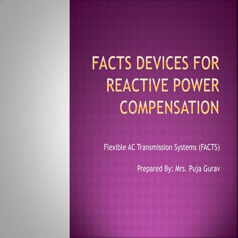 Reactive Power Compensation Devices FACT | PDF