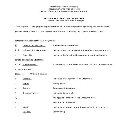 Transcription Notation | DOCX