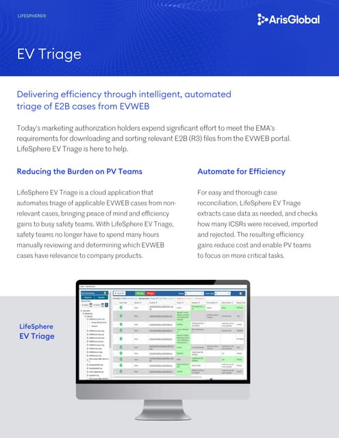 Factsheet - LifeSphere MultiVigilance - Adverse Event Processing ...