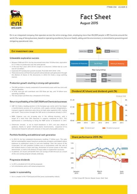 Fact Sheet eni - October 2014 | PDF