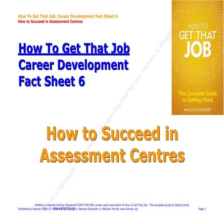 Understanding success profiles | PDF