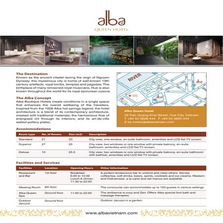 Factsheet Alba Queen Hotel Hue | PDF