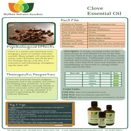 Fact sheet clove bud | PDF