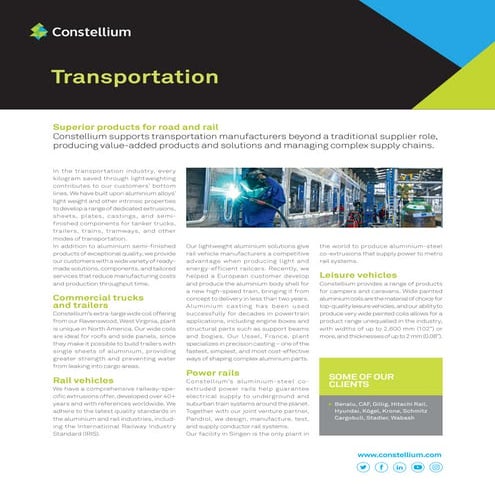 Our Markets - Transportation | PDF