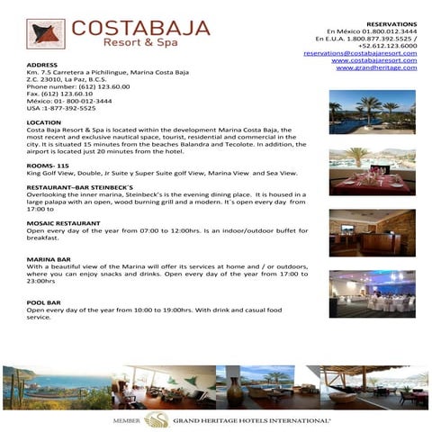 Monarch Beach Resort Facilities Brochure | PDF