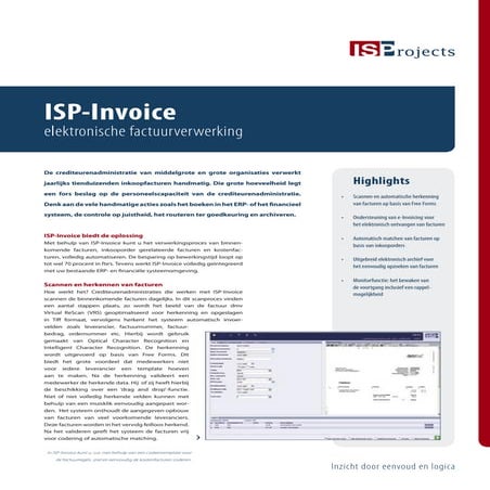 Factsheet ISP-Invoice | PDF