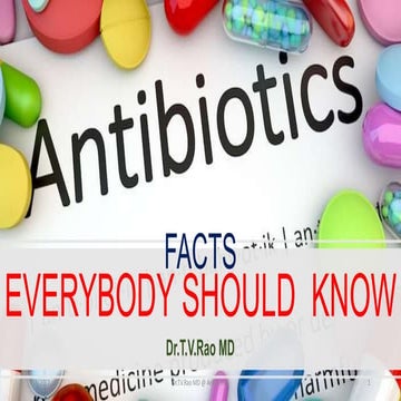 Antibiotics FACTS EVERYBODY SHOULD KNOW | PPTX