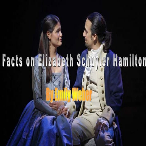 Facts on Elizabeth Schuyler Hamilton | PPT