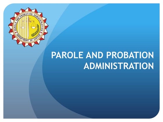 (09) parole and probation administration(word) | DOC | Crime & Harmful ...