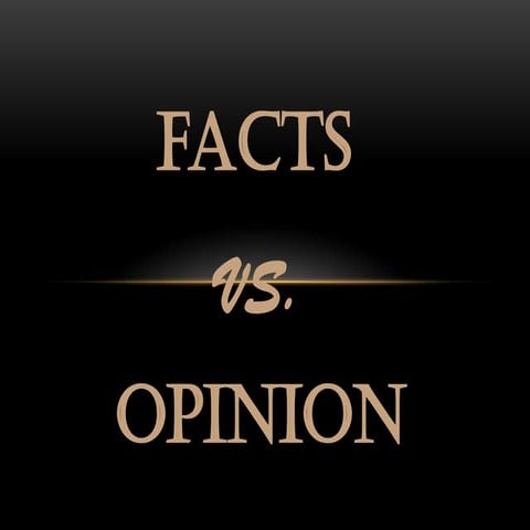 Grade 8 English Lesson (Facts vs. Opinion) | PPTX