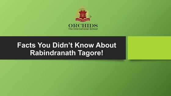 Presentation.pptx..Some Information About Rabindranath Tagore's ...